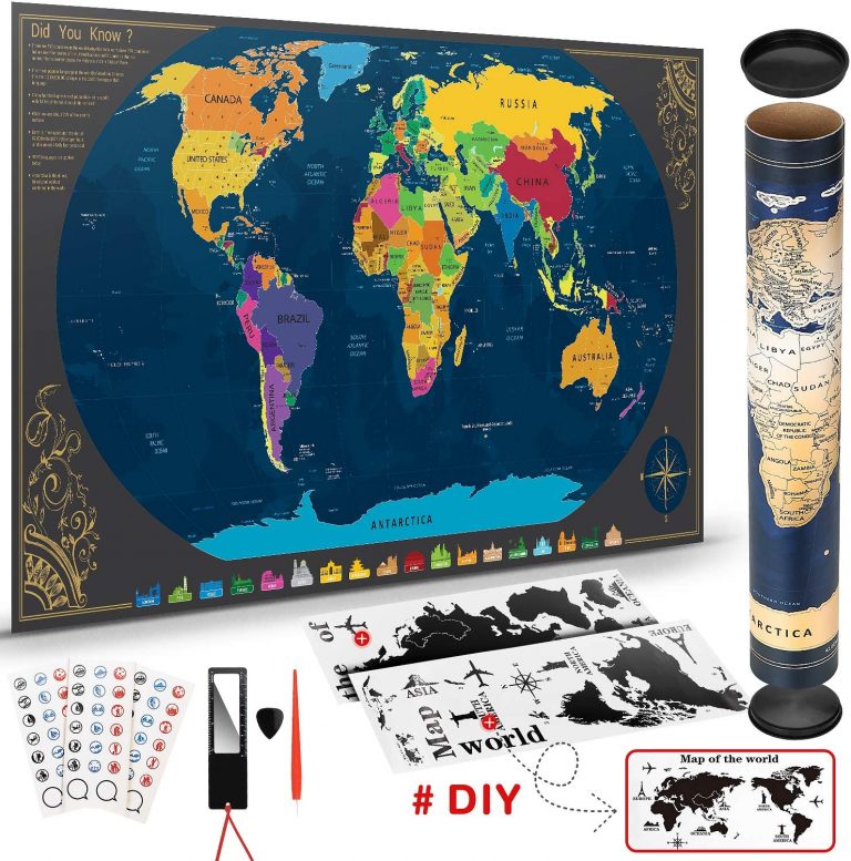 🥇 Los mejores mapas rascables del mercado 🥇 - El rincón del gadget